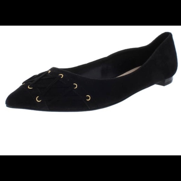Nine West | Shoes | Nwot Nine West Black Alyssum Corset Flats 7 | Poshmark